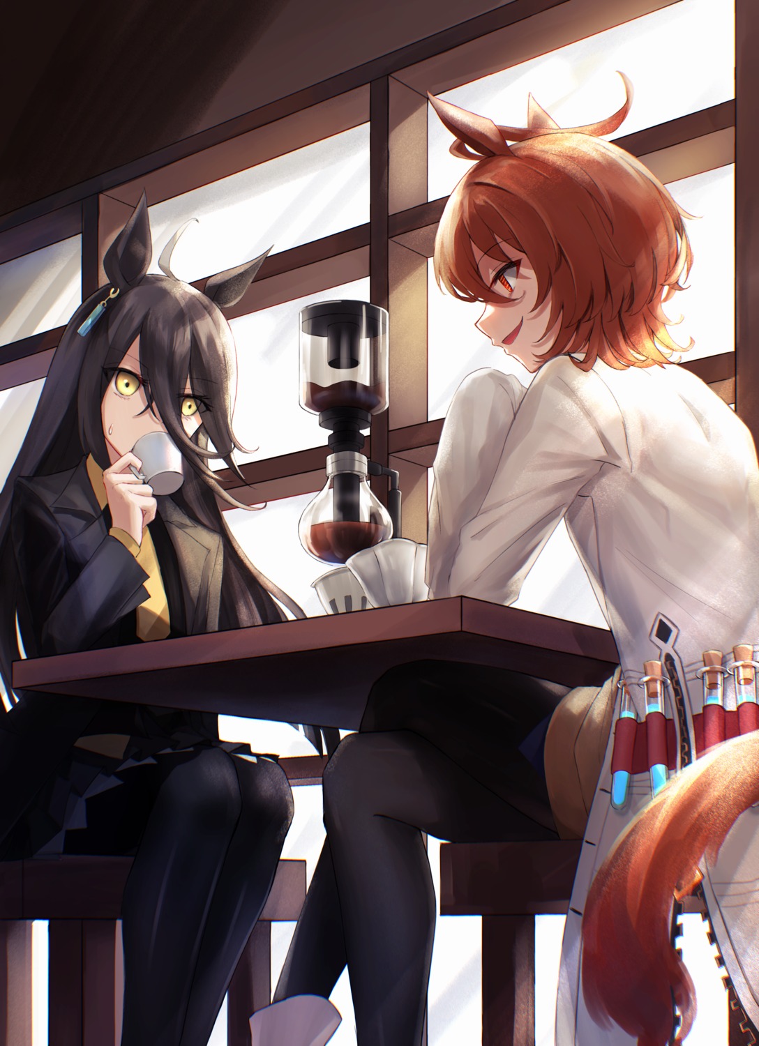 uma musume pretty derby agnes tachyon (umamusume) manhattan cafe (umamusume) animal ears ...